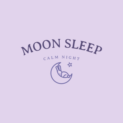 Placeit - Logo Generator for a Natural Sleep Aids Brand Featuring a ...