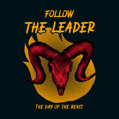 Placeit - Album Cover Maker for a Metal Band Featuring an Animal Skull