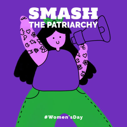 Placeit - Instagram Post Generator Featuring Women's Day Illustrations ...