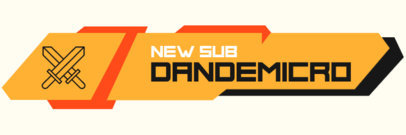 Placeit - Twitch Alert Box Design Template Featuring a Gaming Aesthetic