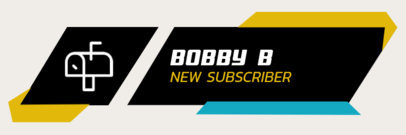 Placeit - Twitch Alert Box Design Creator for a New Follower Notification