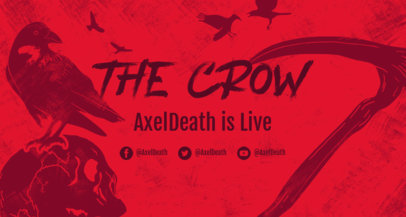 Placeit - Twitch Banner Creator for a Gaming Channel with Crow Graphics