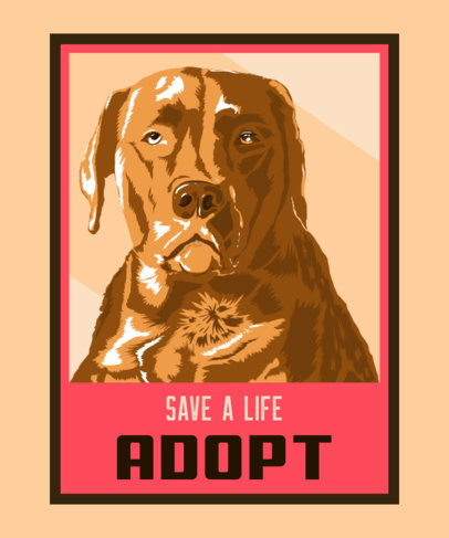 Placeit - T-Shirt Design Template for a Funny Dog Campaign Featuring a ...