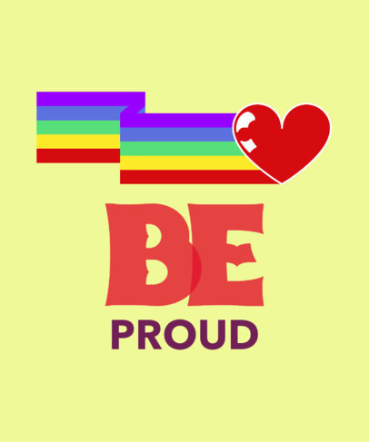 Placeit - T-Shirt Design Generator for LGBTQ Pride Month Featuring Neon ...