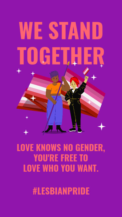 Placeit - LGBT Instagram Post Design Template Featuring Illustrated ...