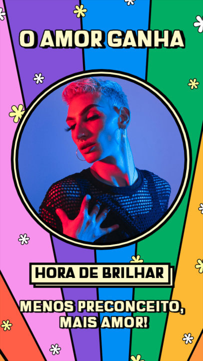Placeit - LGBT Pride-Themed Instagram Post Generator Featuring a ...