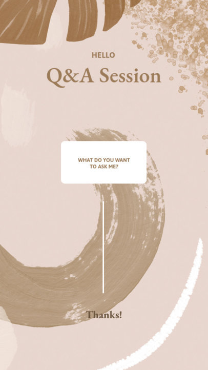 Placeit - Q&A Instagram Story Generator Featuring a Pastel Color Scheme