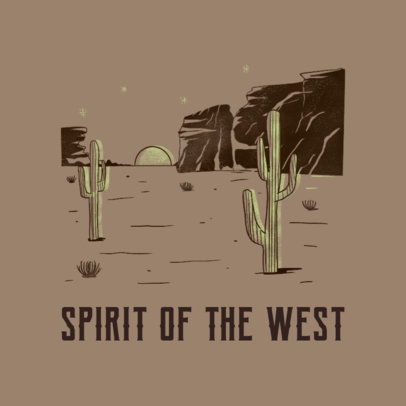 Placeit - Logo Creator for Clothing Brands Featuring a Wild West ...