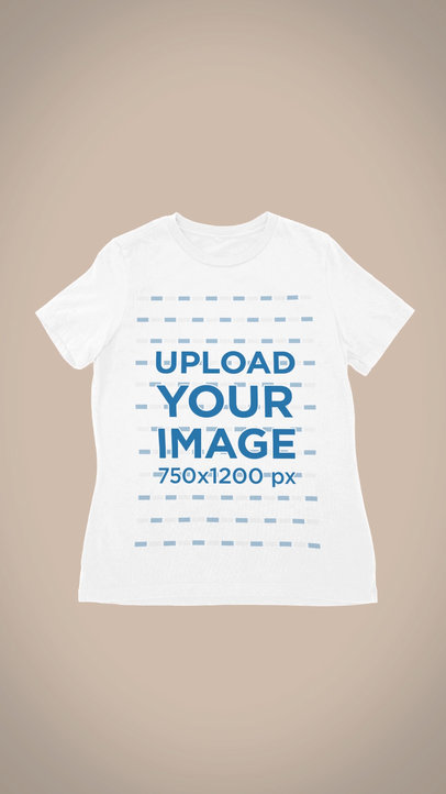 Placeit - POD-Themed Video Featuring a Round-Neck T-Shirt