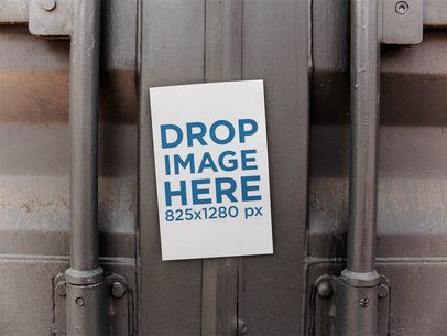 Placeit - Half Letter Flyer Template on a Wooden Surface Near Plants